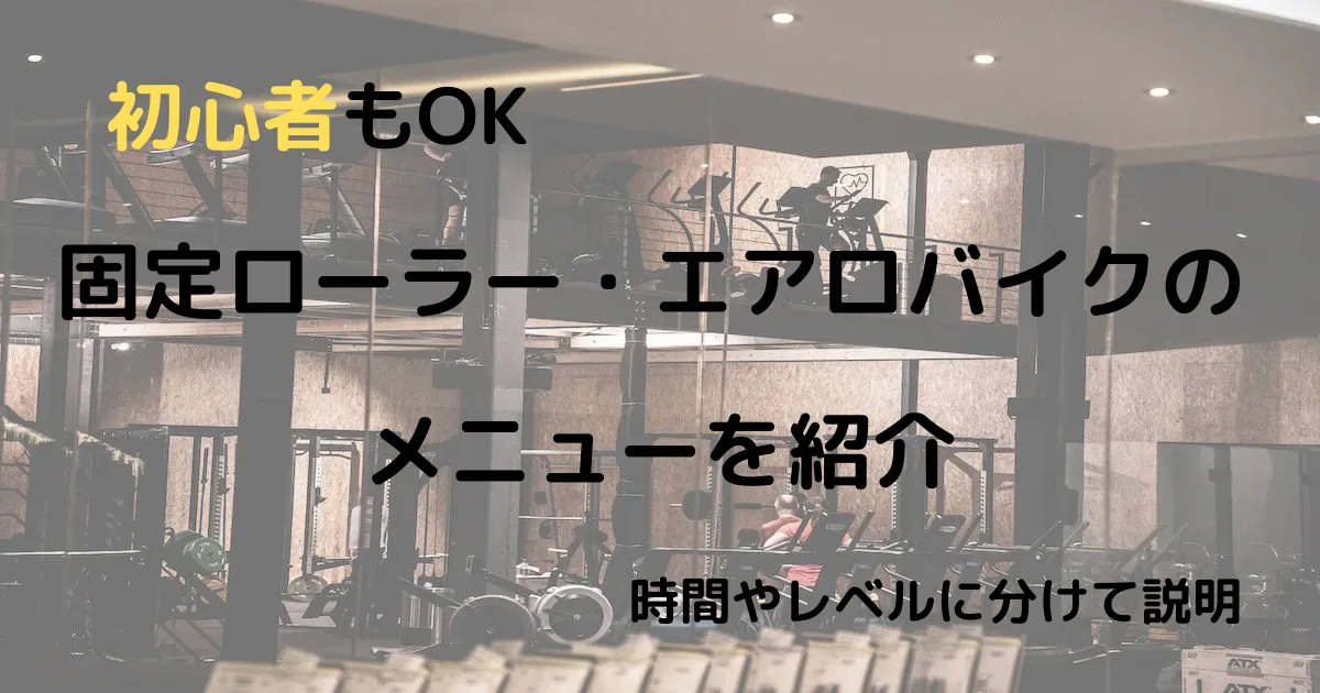 【運動不足でも大丈夫】ローラー台・エアロバイクでダイエットする際のメニューを紹介。 | あつぱんのぶろぐ